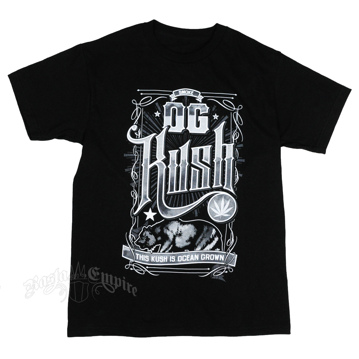 Seven Leaf OG Kush Strain Black T-Shirt – Men’s